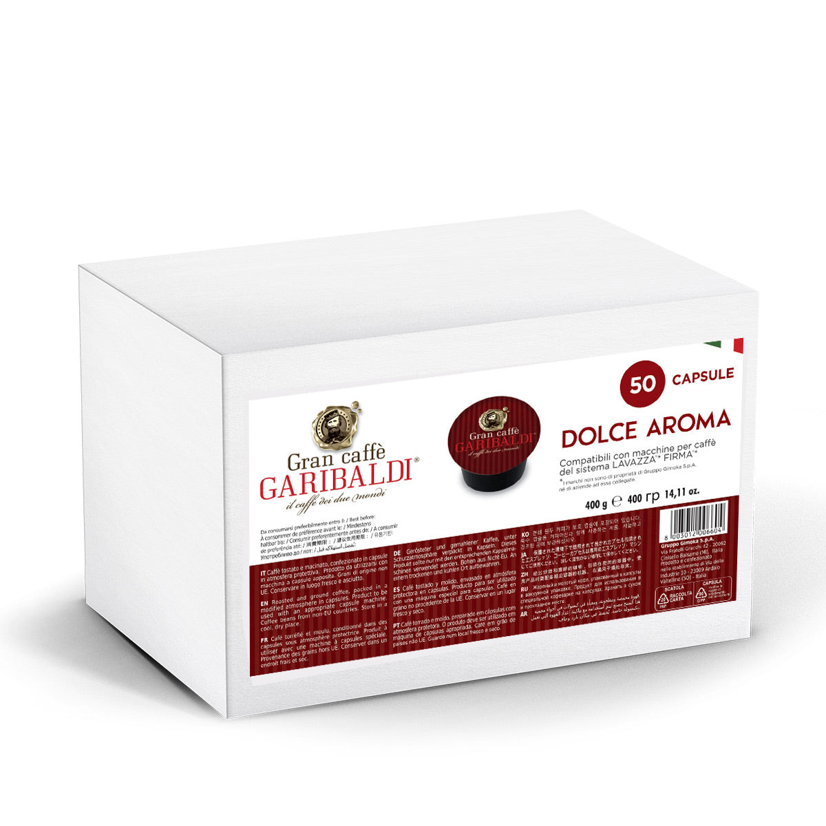 Caffè Garibaldi miscela Dolce Aroma in capsule compatibili Lavazza ...